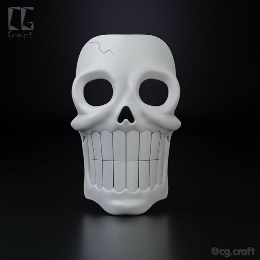 3D file Brook mask One Piece 💀 ・3D printing idea to download・Cults