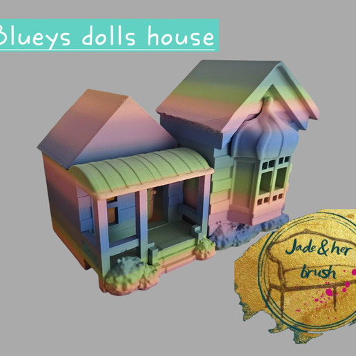🏠 Bluey dolls house, blueys dolls house, bluey house・ STL File for 3D ...