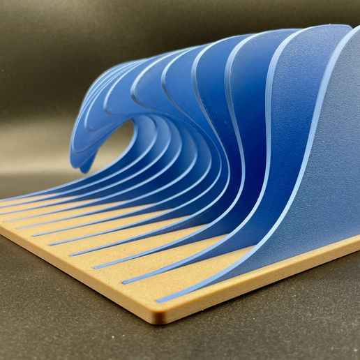 🏄 Surf Wave・ STL File for 3D printing・Cults