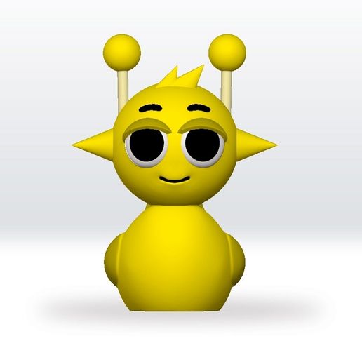 🦆 Sprunki Yellow Duck STL file, Sprunki 3D Model Character Fanart・ STL ...