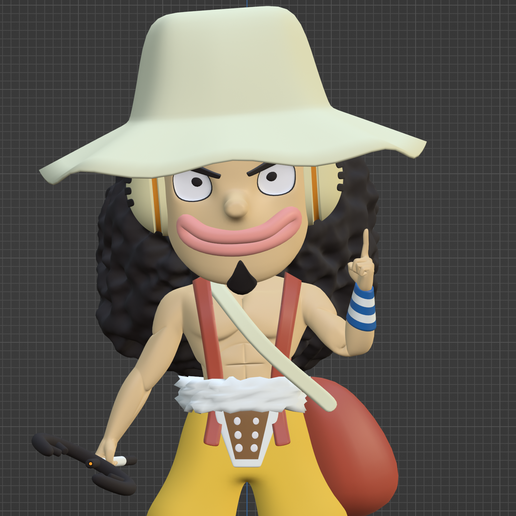 🏴‍☠️ Usopp SD - One Piece・ STL File for 3D printing・Cults