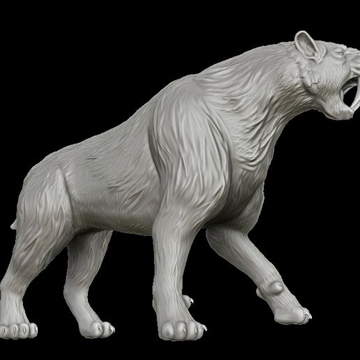 🐅 Smilodon populator - sabertooth 3D print model・ 3D File for 3D ...