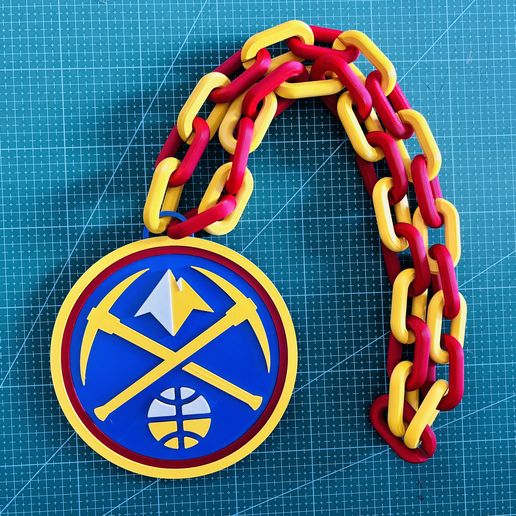🛡️ DENVER NUGGETS NBA SHIELD CHAIN・ STL File for 3D printing・Cults