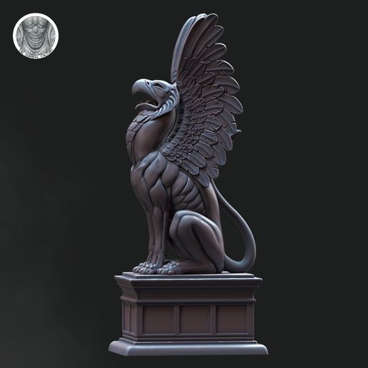 🗿 Gryphon Statue・ STL File for 3D printing・Cults