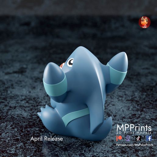 3D file Gible pen holder - support free multimaterial FDM 🖊️ ・3D ...