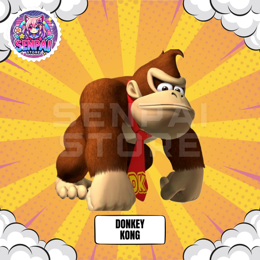 Archivo STL gratuito Donkey Kong 3D Model 🎂 ・Idea de impresión 3D para ...