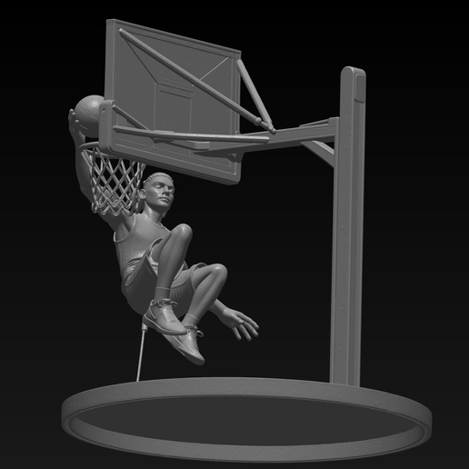 🏀 basketball player and basketball hoop・ STL File for 3D printing・Cults