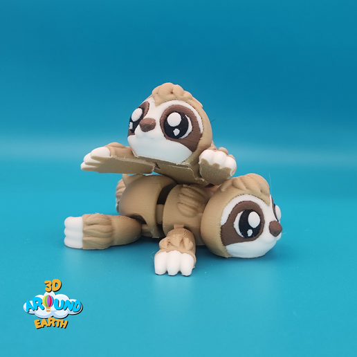 🦥 Cute Sloth・ STL File for 3D printing・Cults