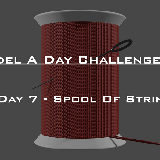 🧵 Défi "Un modèle par jour" - Jour 7 - Une bobine de ficelle・Fichier ...