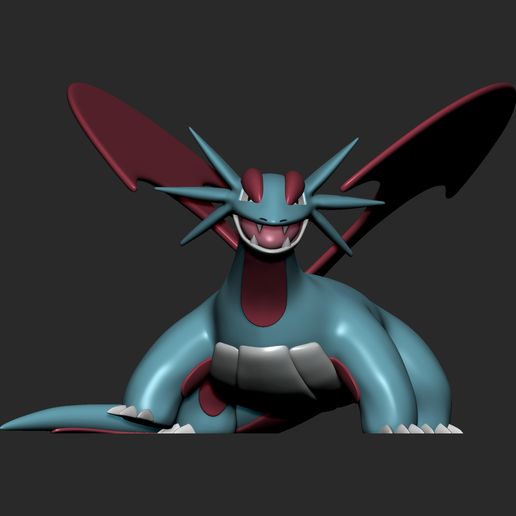 🐉 Pokemon - Salamence with 2 poses・ STL File for 3D printing・Cults
