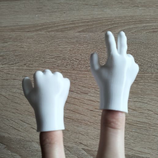 👶 Baby Hands-Covers for fingers-Paper/Rock/Scissors・Free STL File for ...