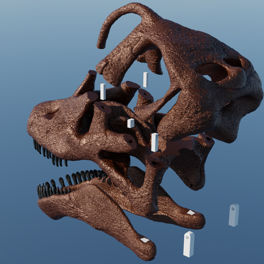 💀 Brachiosaurus skull 3d print・ STL File for 3D printing・Cults