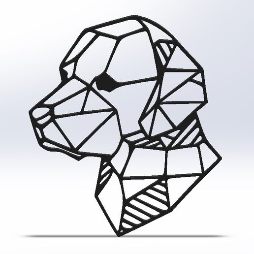 how to draw geometric dog