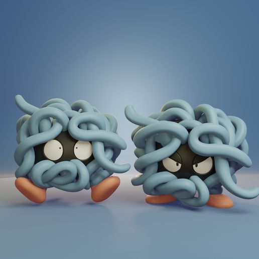 STL file Pokemon - Tangela with 2 poses 🐉 ・3D print design to download ...
