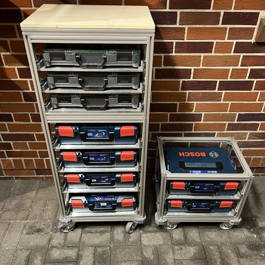 📦 3030 Universal Tool Box Rack・ STL File for 3D printing・Cults