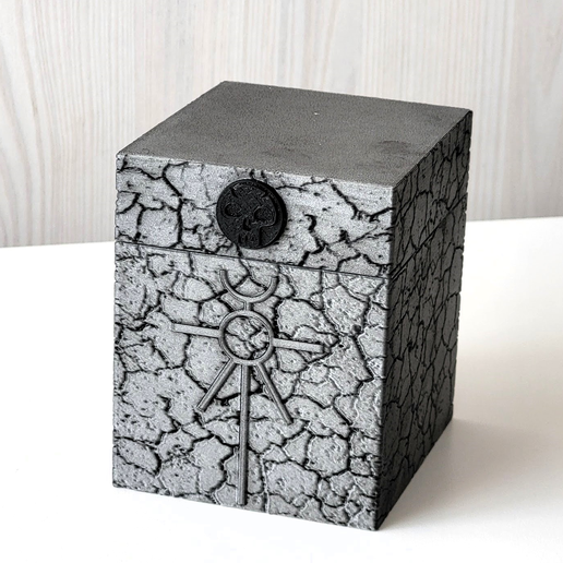 🪄 Magic deck box Necron・ STL File for 3D printing・Cults