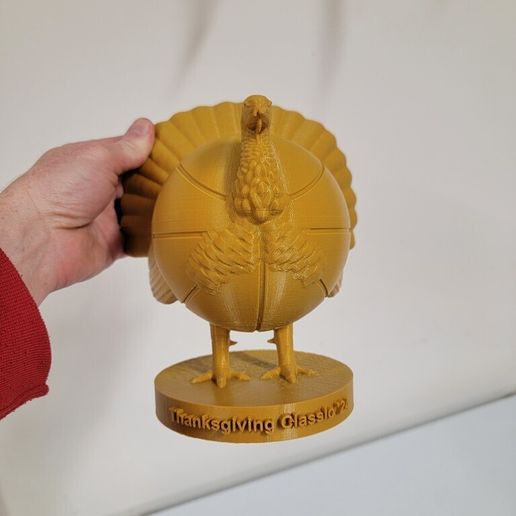 🦃 Thanksgiving Turkey Basketball Trophy・Free 3D File for ・Cults