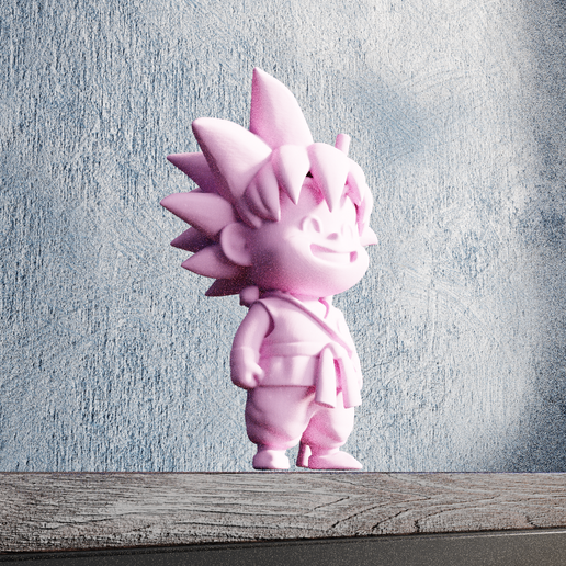 🗿 Chibi Son Goku・ STL File for 3D printing・Cults