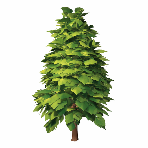 🌳 Stylized Evergreen Tree・ STL File for 3D printing・Cults