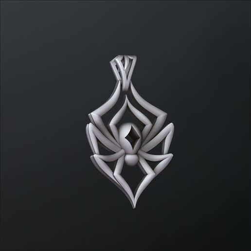 3D file Minimalistic Spider Pendant 3D print model 🕷️ ・3D printable ...