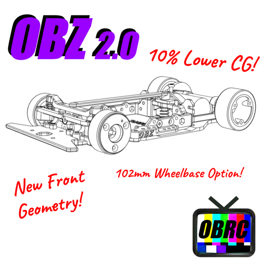 🚗 OBZ V2! - 1:28 Scale RC Pan Car Chassis・ 3D File for 3D printing・Cults