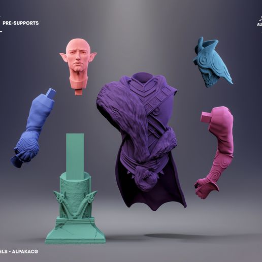 👤 Solas | Fen'harel bust・ 3D File for 3D printing・Cults