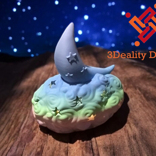 STL file Cloud night light with commercial use ☁️ (3MF)・Template to ...