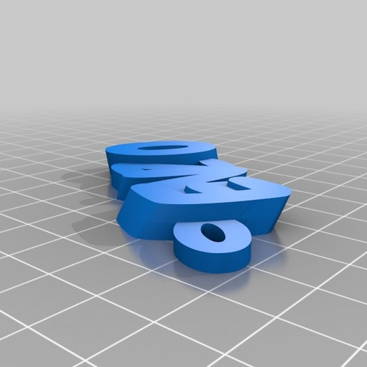 🗝️ My Customized iamburny's v2 Text - Name Keyring / Keyfob・Fichier STL ...