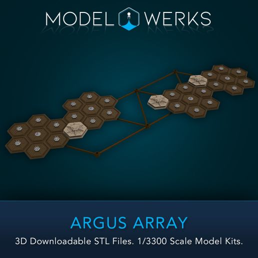 ⭐ Star Trek Argus Array 1/3300 Scale・ 3D File for ・Cults