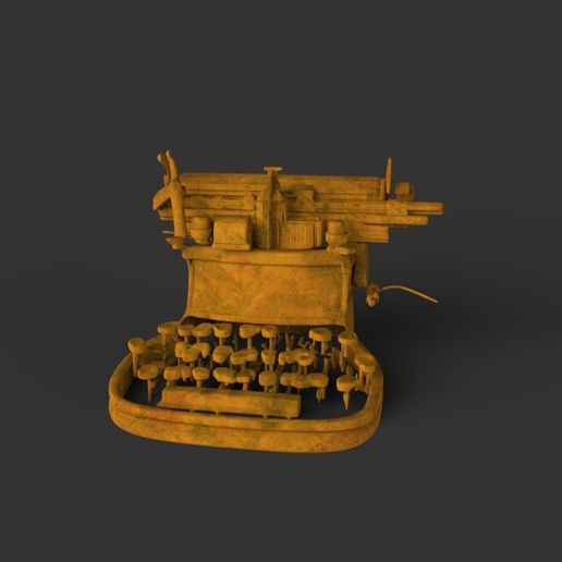 🎠 Rustic Vintage Typewriter Model・ STL File for 3D printing・Cults