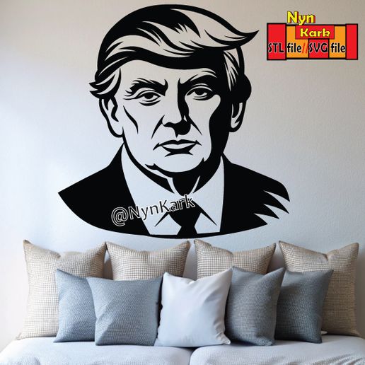 Archivo STL donald Trump face svg, stl file 📁 (SVG)・Diseño de impresora ...