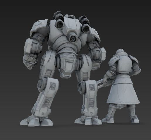 🔫 3D Printable Iron Oath 'Spearhead' Mechanized Support Team – Armored ...