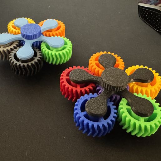 👌 5-Gear Fidget Spinner・ STL File for 3D printing・Cults
