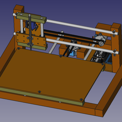 🪵 Simple wooden CNC drawing machine・ STEP File for 3D printing・Cults