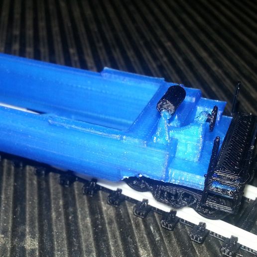 🚗 HO Scale Well Car In Two Main Parts.・Free 3D File for ・Cults