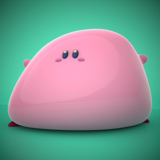 STL file Kirby fanart -water-balloon mouth -Kirby and the Forgotten ...