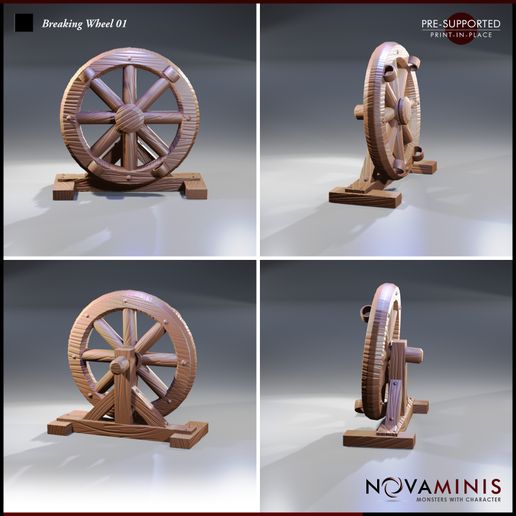 🛞 Breaking Wheel 01・ 3D File for 3D printing・Cults