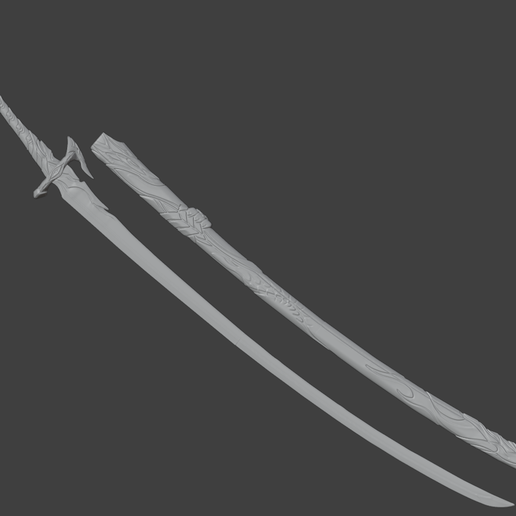 ⭐ Acheron's sword/katana - honkai star rail・ STL File for 3D printing・Cults
