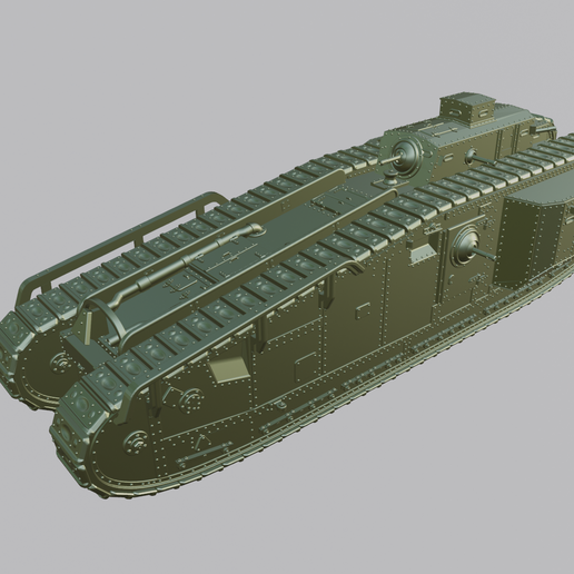 🪖 Mark VIII Liberty Tank (WW1, USA+ British, 1918)・ 3D File for ・Cults