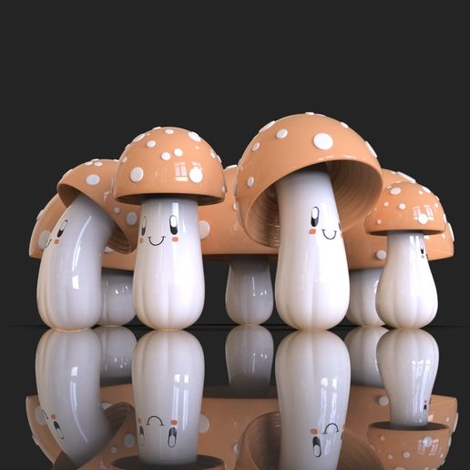 🍄 mushroom 3・ 3D File for 3D printing・Cults