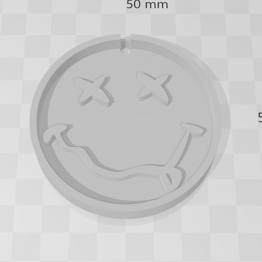 Free STL file Nirvana smile key ring 🔑 ・3D printable model to download ...