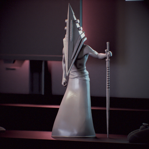 👾 Pyramid head - Red Pyramid Thing - Silent Hill・ STL File for 3D ...