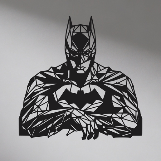 3MF file WALL ART BATMAN 2D 🎨 ・3D printing template to download・Cults