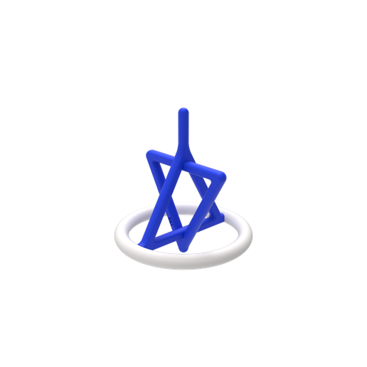 Free STL file Spinning Star | Star of David | Dreidel ⭐ ・3D print ...