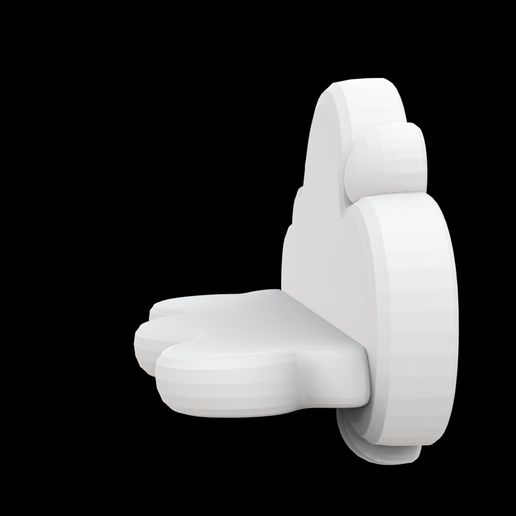 ☁️ Cloud Floating Shelf 3D Print Model・ STL File for 3D printing・Cults