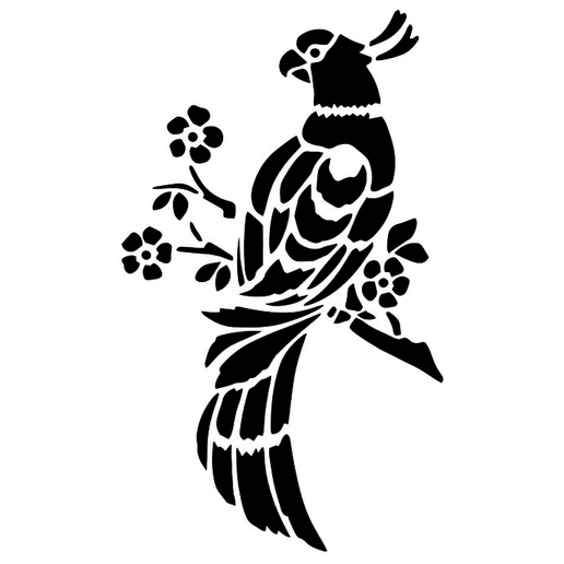 🦜 Parrot _ Laser・Free DXF File for CNC machining - Laser cutting・Cults