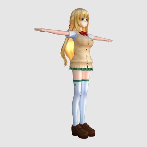 👽 Hyperdimension Neptunia Vert・Free 3D File for ・Cults