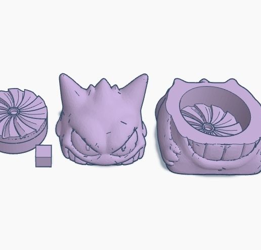 🐉 GRINDER GRINDER GENGAR POKEMON・ STL File for 3D printing・Cults