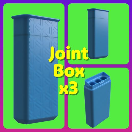 📦 Joint box (2-4 king size joints) - 12 STLpack !・ STL File for 3D ...
