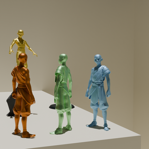 🧸 avatar AANG - AVATAR THE LAST AIRBENDER FIGURE・ STL File for 3D ...